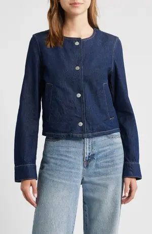 Mango Peppa Crop Denim Jacket
