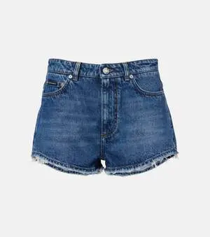 Women's Frayed Denim Shorts