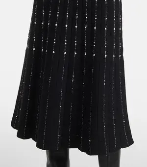 JOSEPH Ribbed-knit Cotton-blend Midi Dress