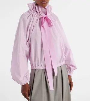 PATOU Iconic Cotton Poplin Blouse - Pink