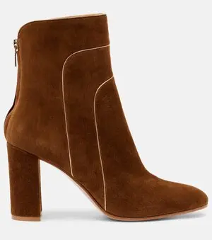 GIANVITO ROSSI Juliette 85 Suede Ankle Boots
