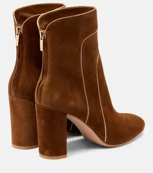 GIANVITO ROSSI Juliette 85 Suede Ankle Boots - Brown