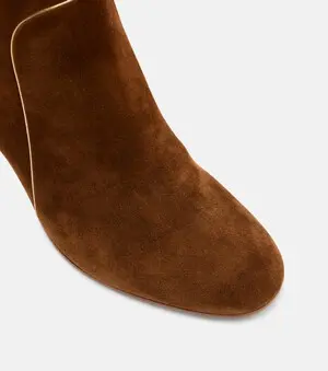 GIANVITO ROSSI Juliette 85 Suede Ankle Boots - Brown
