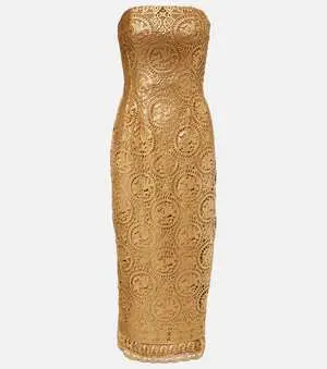 Gold Midi Dresses