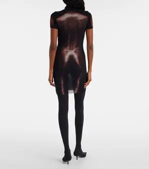 JEAN PAUL GAULTIER Trompe L'oeil Mesh Minidress