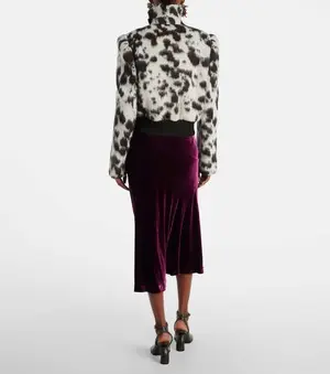 Dries Van Noten Animal-printed Wool-blend Jacket - Brown