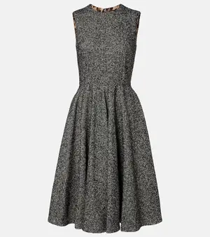 Dolce & Gabbana Wool-blend Midi Dress - Grey