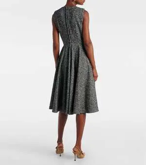 Dolce & Gabbana Wool-blend Midi Dress - Grey