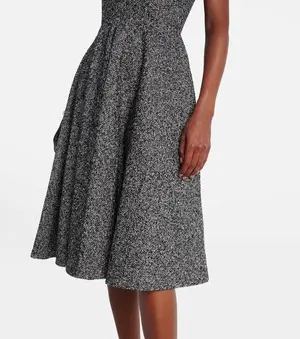 Dolce & Gabbana Wool-blend Midi Dress - Grey