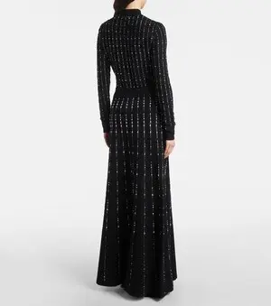 JOSEPH Ribbed-knit Cotton-blend Maxi Skirt