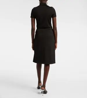 COURREGES Cropped Dreamscape Tank Top - Black
