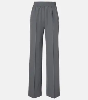 Dolce & Gabbana Virgin Wool Gabardine Straight Pants