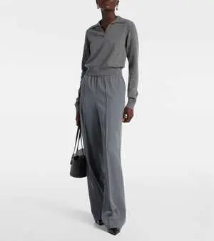 Dolce & Gabbana Virgin Wool Gabardine Straight Pants