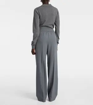 Dolce & Gabbana Virgin Wool Gabardine Straight Pants