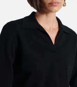 Dolce & Gabbana Cashmere Polo Sweater - Black