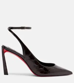 CHRISTIAN LOUBOUTIN Condora 85 Croc-effect Slingback Pumps