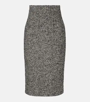 Dolce & Gabbana High-rise Pencil Skirt - Grey