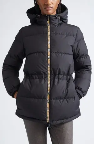 Burberry Keswick Quilted Down Hooded Puffer Jacket