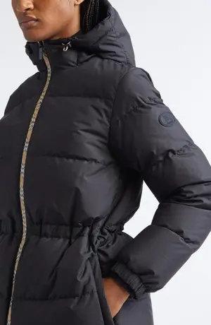 Burberry Keswick Quilted Down Hooded Puffer Jacket