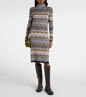 Missoni Zigzag Knit Midi Dress