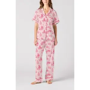 KATIE KIME Austin Toile Pants Set - Pink