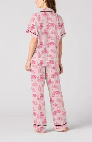 KATIE KIME Austin Toile Pants Set - Pink