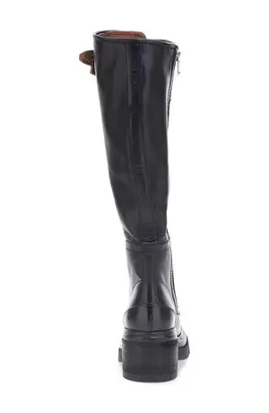 A.S.98 Edison Lace-up Knee-high Boots - Black