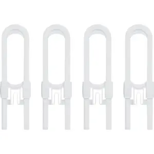 JOOL BABY Sliding Cabinet Locks - White 8 Pack