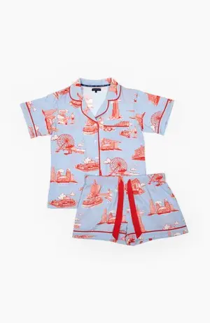 KATIE KIME Chicago Toile Shorts Set