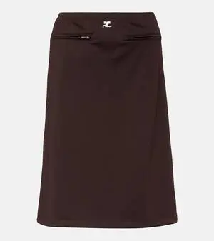 COURREGES Interlock Tracksuit Midi Skirt