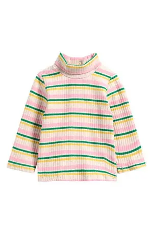 BOBO CHOSES Stripe Rib Turtleneck Sweater