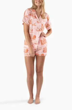 KATIE KIME Nashville Toile Shorts Set - Pink