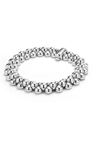 Lagos Caviar Bubbly Three-row Beaded Bracelet - Sterling Silver