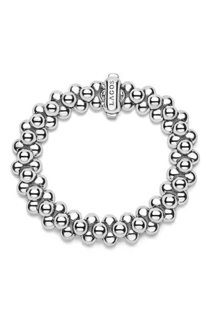 Lagos Caviar Bubbly Three-row Beaded Bracelet
