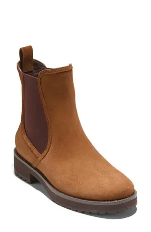 Cole Haan Lyndon Waterproof Chelsea Boot Ch Tobacco Suede Wp
