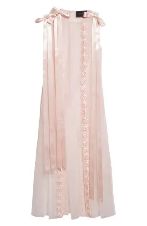 Simone Rocha Ribbon Daisy Chain Multi Slit Midi Dress