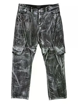 JUNTAE KIM Painted Straight Leg Jeans