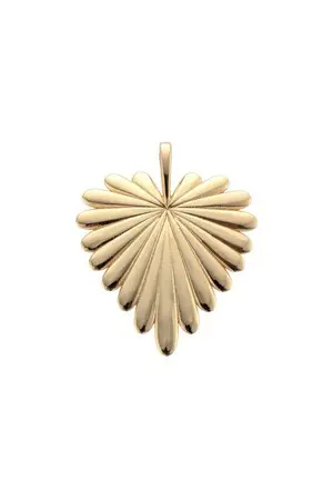 JANE WIN Love Full-heart Pendant - Gold