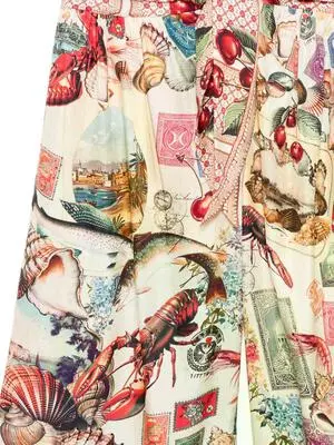 Camilla Printed Wide-leg Pants