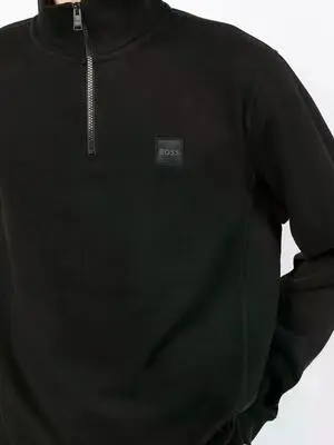 BOSS High-neck Half-zip Sweatshirt