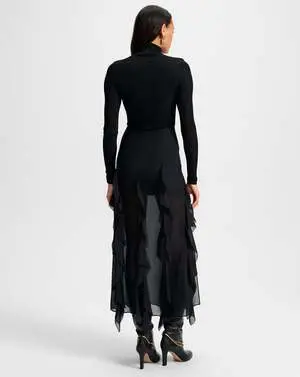 Veronica Beard Silk Maxi Skirt