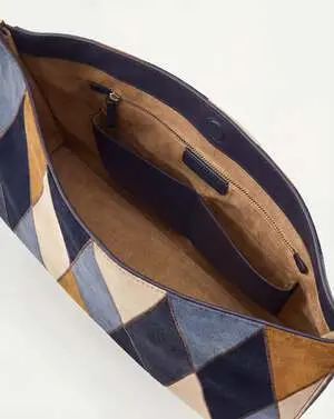 Veronica Beard Vida Patchwork Shoulder Bag