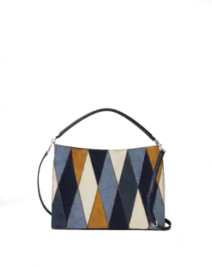 Veronica Beard Vida Patchwork Shoulder Bag