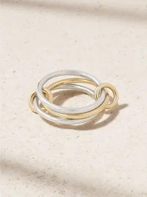 SPINELLI KILCOLLIN Solarium Set Of Three Rings - Gold
