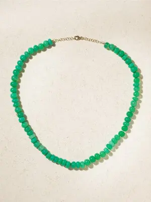 Jia Jia 14-karat Chrysoprase Necklace - Gold