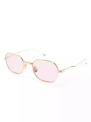 Thom Browne Square-frame Sunglasses - Gold