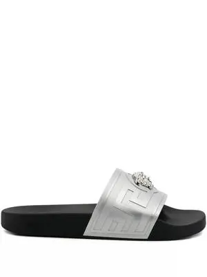 Versace La Medusa Slides - Black