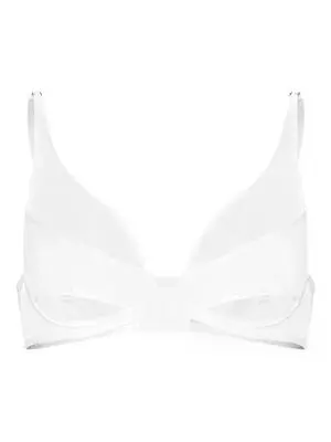 ZHILYOVA Mesh Panelled Bra - White