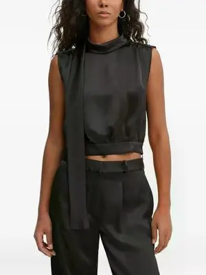 Hugo Sleeveless Draped Top