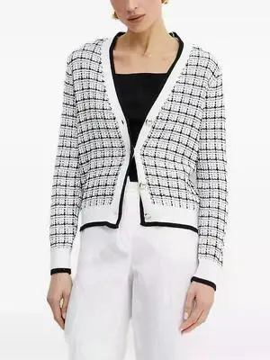 Guess Checked Buttoned Cardigan